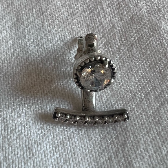 Pandora | Jewelry | Pandora Cz Stud Single Elegance Drop Earring And ...